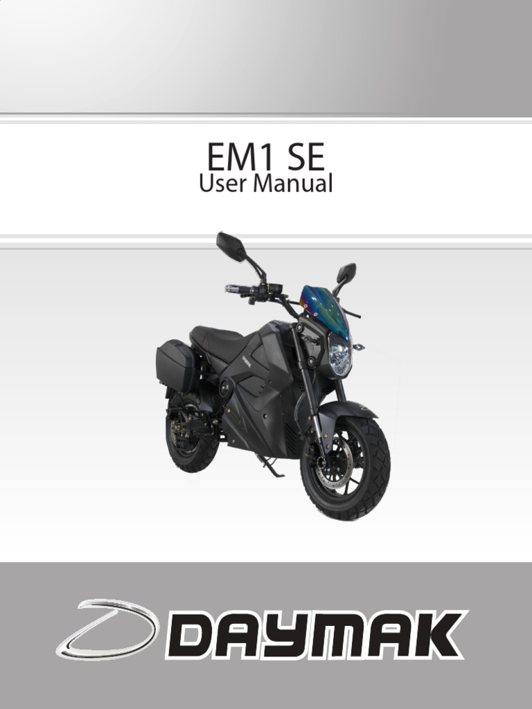 daymak-em1-manual | PDF | Brake | Driving Under The Influence