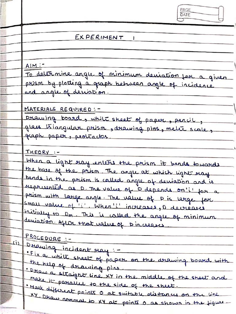 Physics Expt 1 | PDF