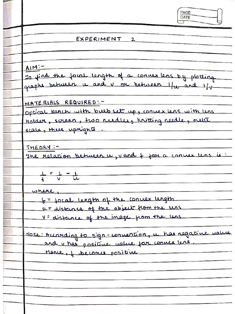 Physics Expt 2 | PDF