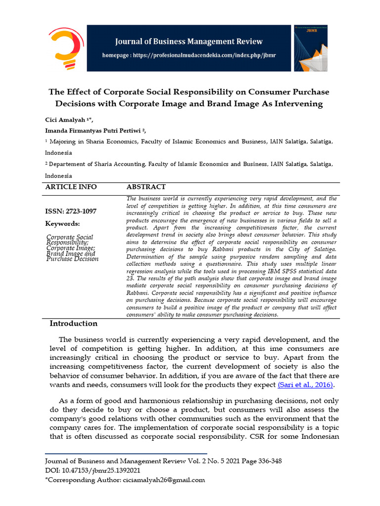 12 | PDF | Corporate Social Responsibility | Consumer Behaviour