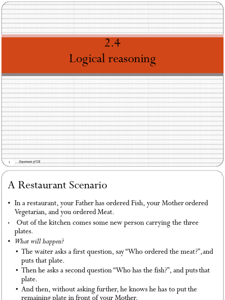 Logic Part 1 | PDF | Argument | Deductive Reasoning