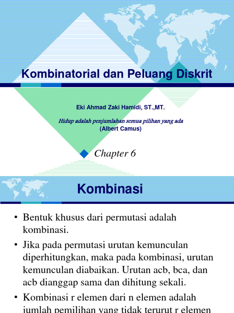 Chap6.kombinatorial Dan Peluang Diskrit II | PDF