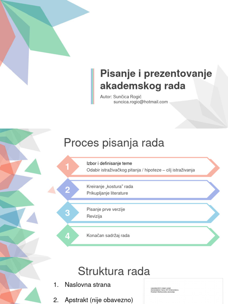 Uputstva Za Pisanje Seminarskog Rada-991 | PDF