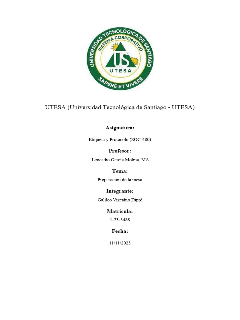 UTESA | PDF