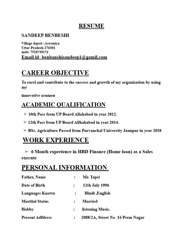 Ajeet Resume | PDF