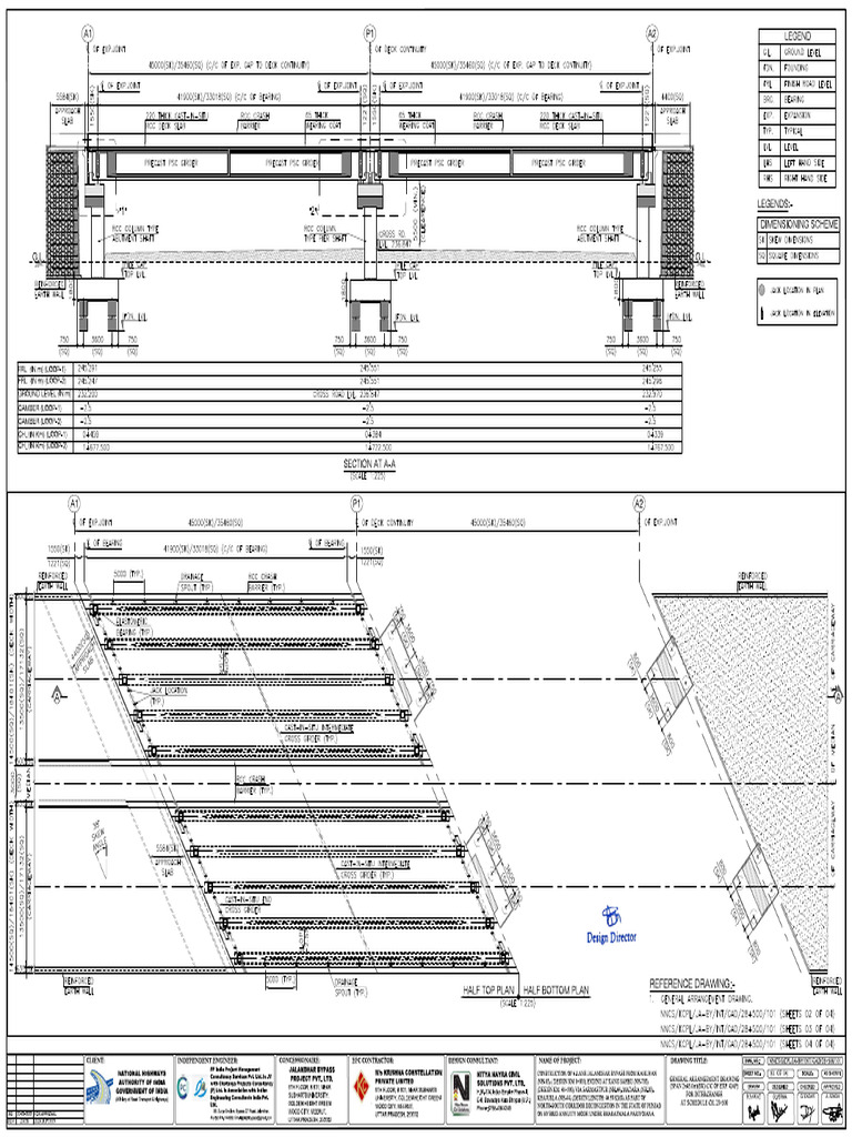 Drawing of Interchange at Ch.-28+500 (2x45) | PDF