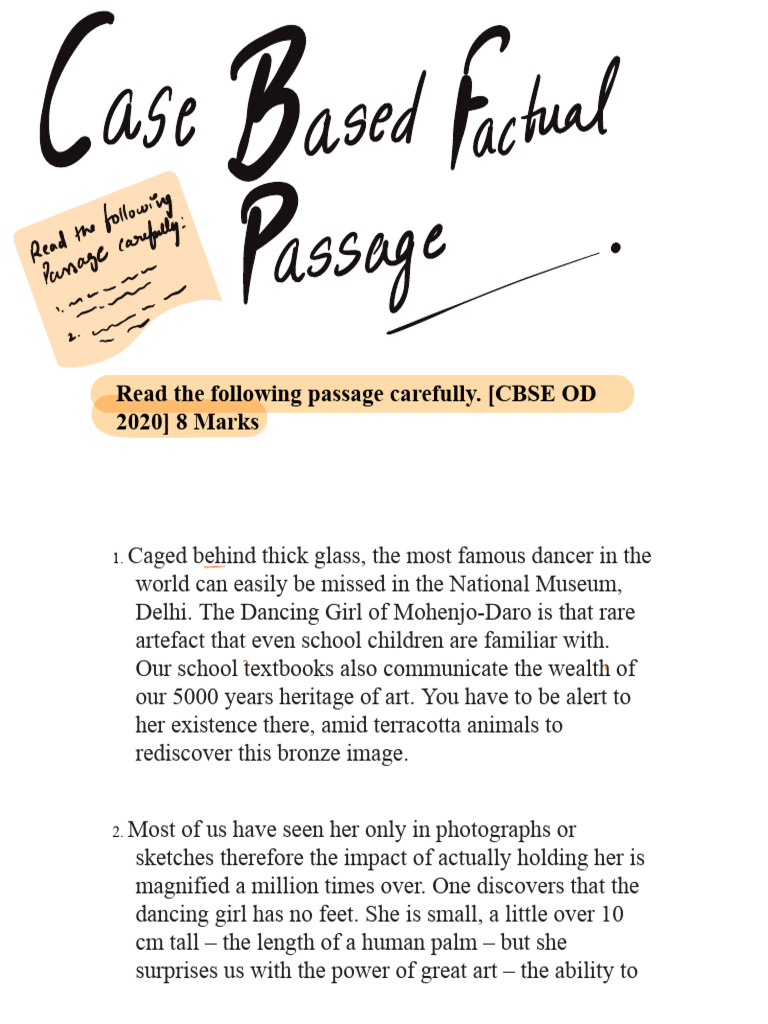 Case Based Factual Passage | PDF