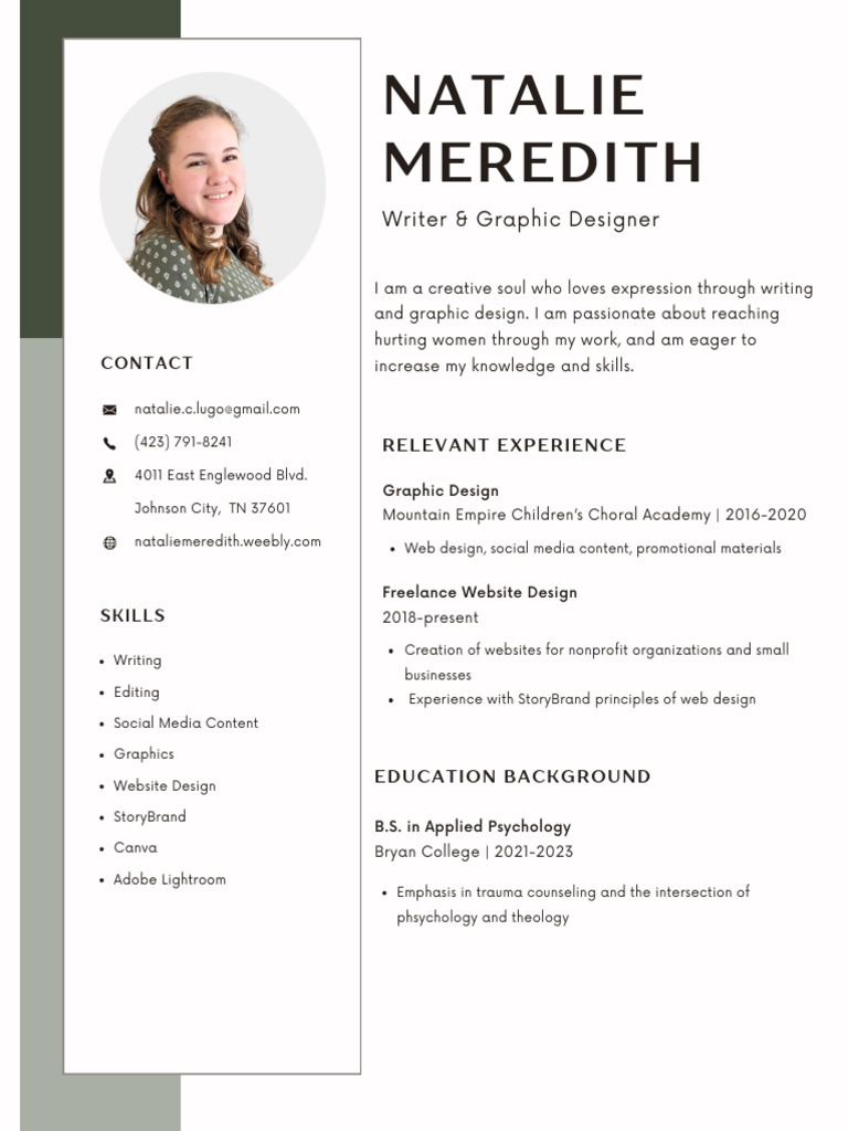 Natalie Meredith Resume December 2023 | PDF