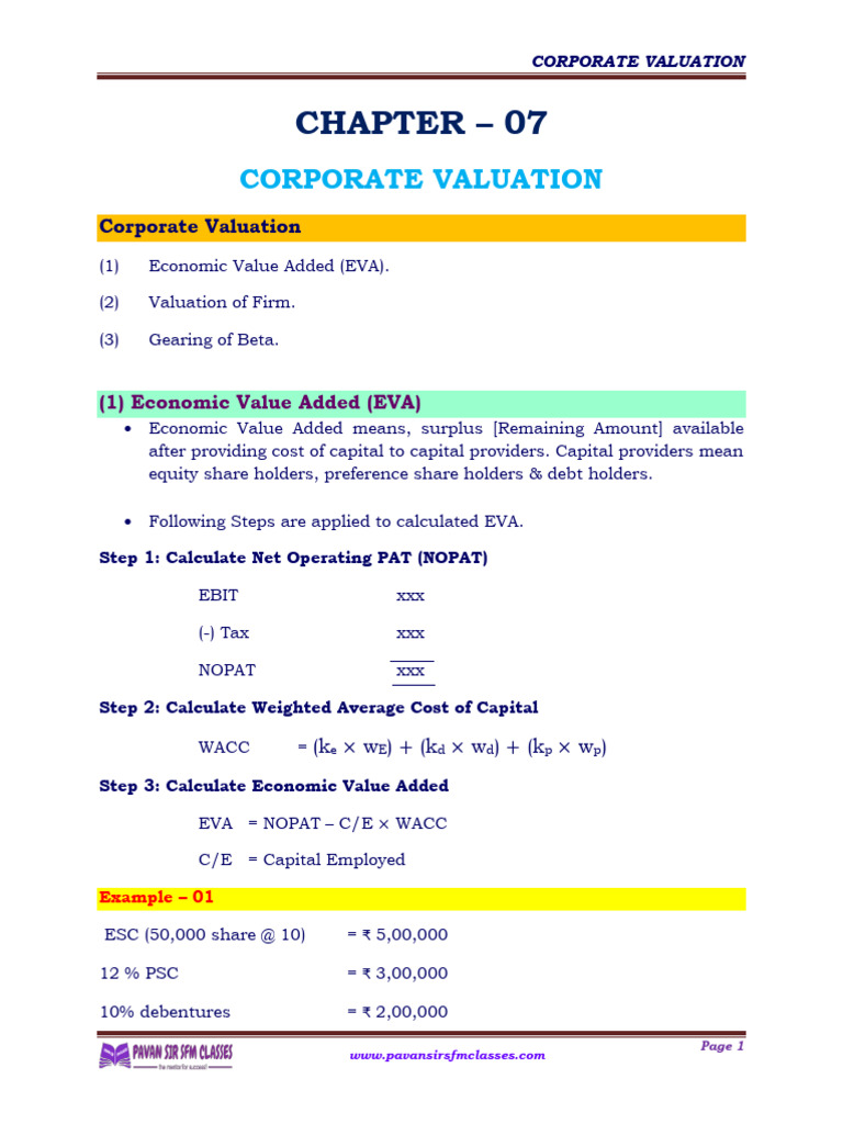 Corporate Valuation Guide | PDF | Valuation (Finance) | Business Valuation