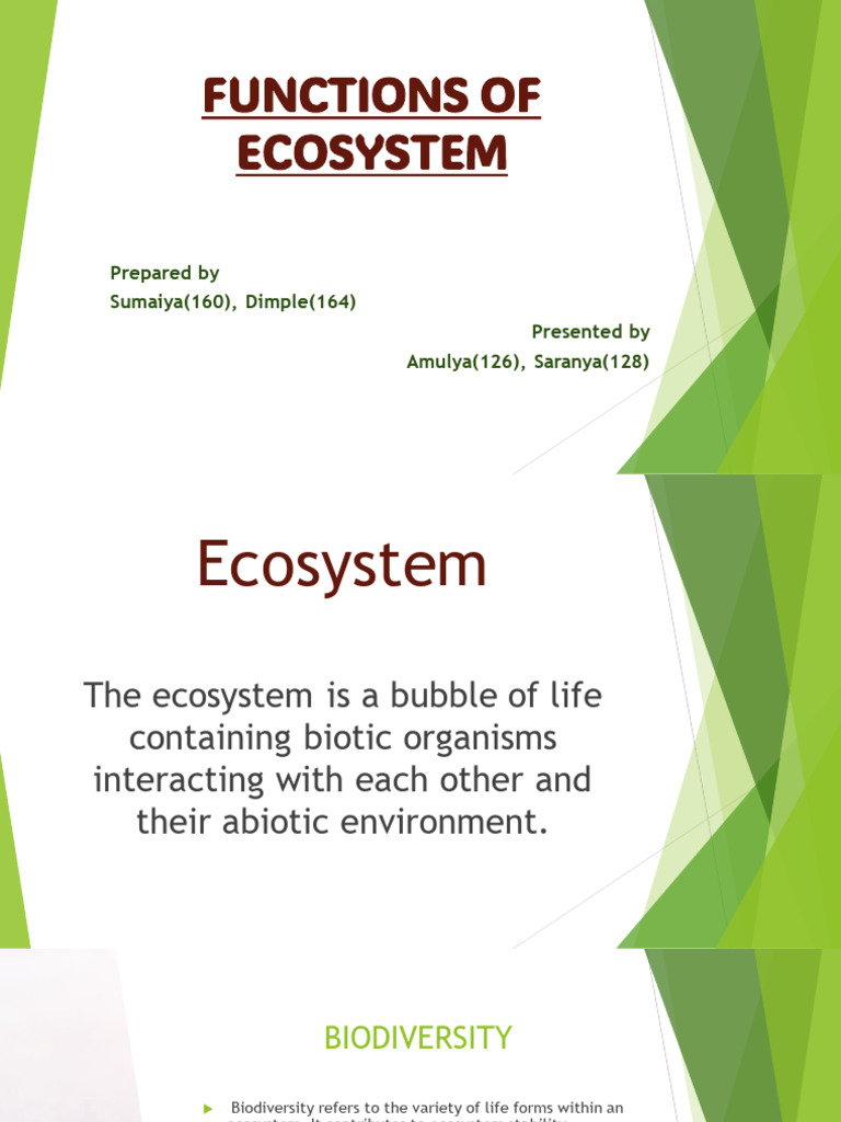 Ecosystem | PDF
