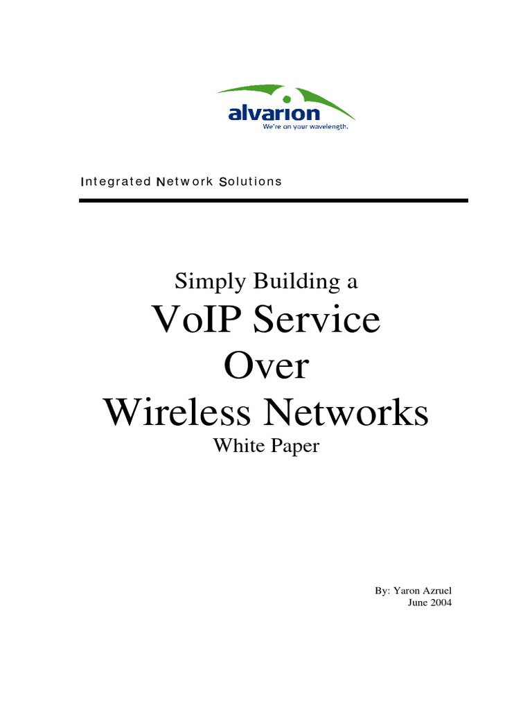 Building A VoIP Wireless Network | PDF | Voice Over Ip | Computer Network