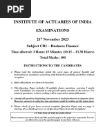 Specimen Exam Paper - CB1 - IFoA - 2019 - Final | PDF | Internal Rate ...