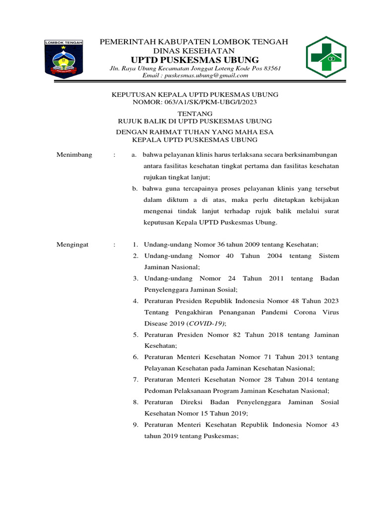 3.7.2.a SK Rujuk Balik | PDF