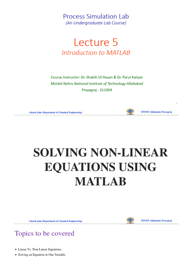 Matlab Lecture 5 | PDF | Numerical Analysis | Function (Mathematics) Matlab Lecture 5 | PDF | Numerical Analysis | Function (Mathematics)
