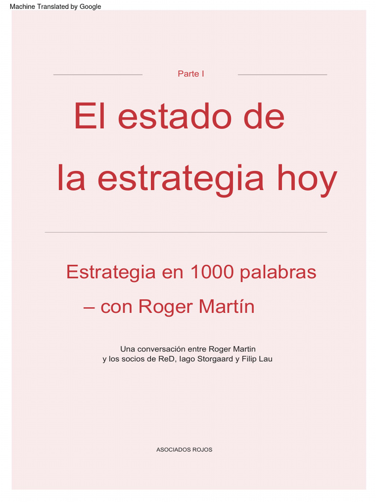 6 13 2023 Red - Roger Martin - Strategy in 1000 Words | PDF ...