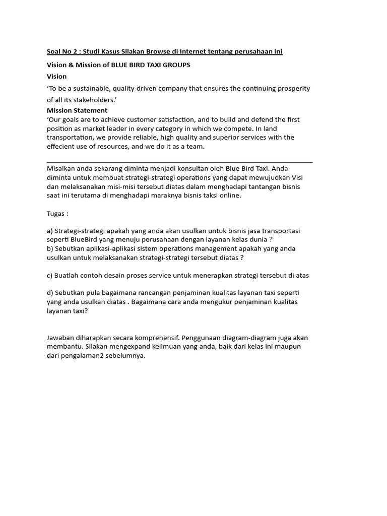 Case 2 Blue Bird | PDF