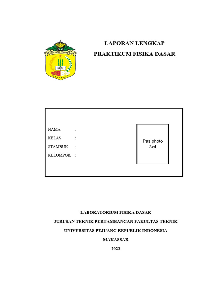 Format Laporan Lengkap Fisdas | PDF