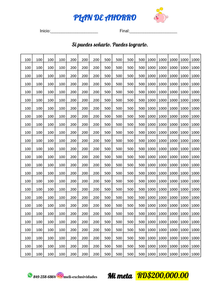 Plan de Ahorro 200k | PDF | Hogar, jardinería y bricolaje