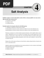 Salt Analysis Ncert | PDF