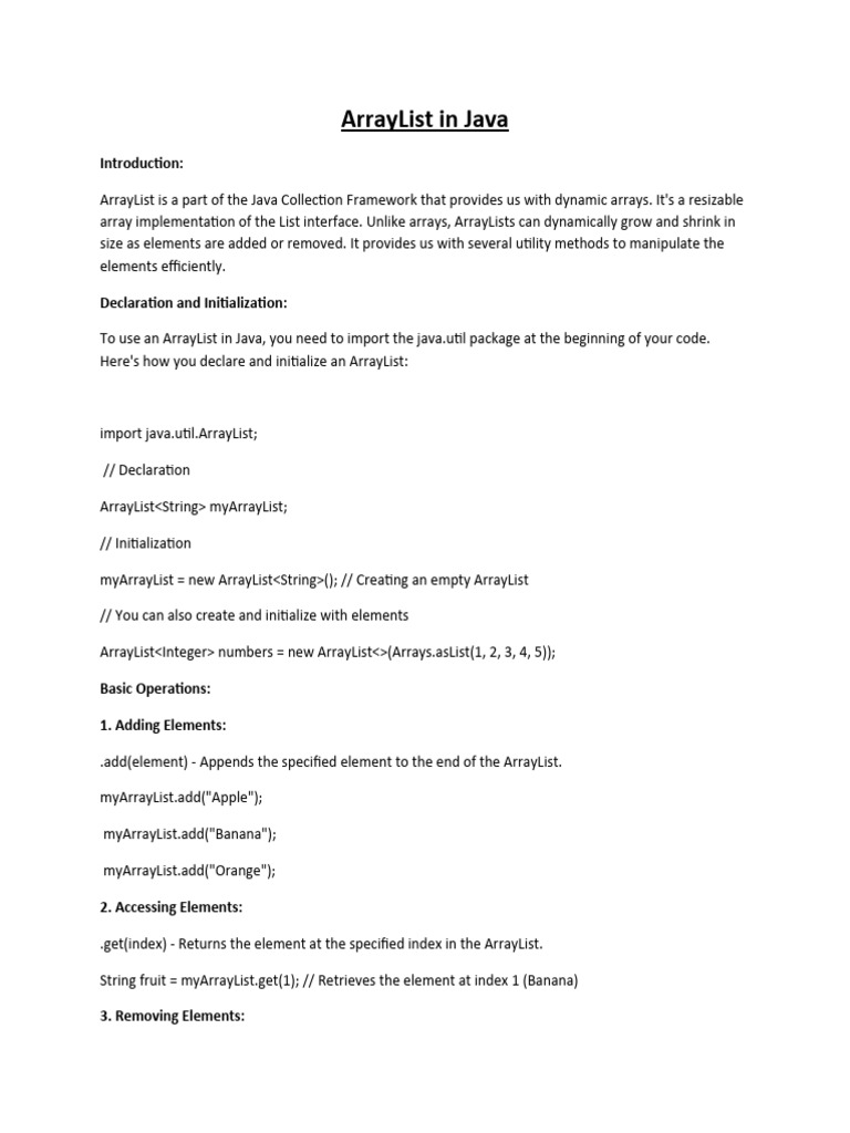 The Arraylist Short Lecture Pdf Algorithms And Data Structures Programming Paradigms