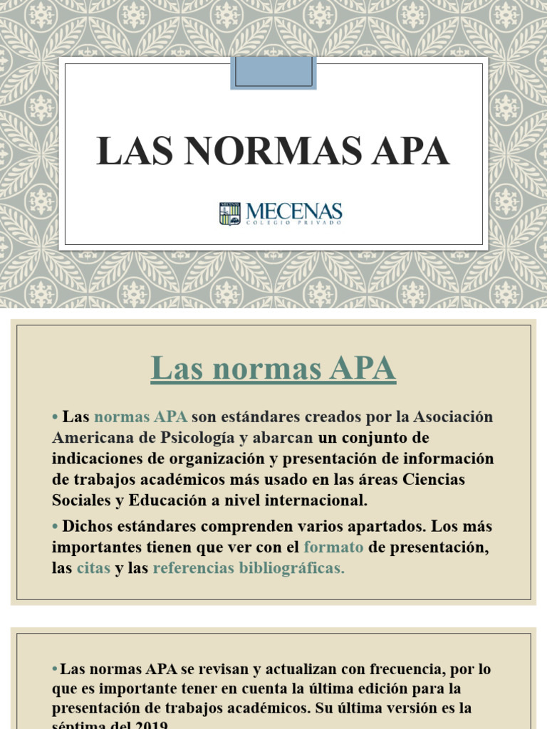 Las Normas Apa | PDF | Citación | Comunicación escrita