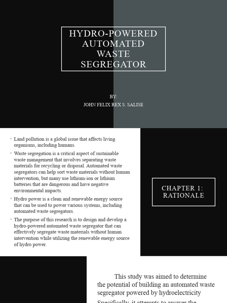 Hydro-Powered Automated Waste Segregator | PDF | Waste | Landfill