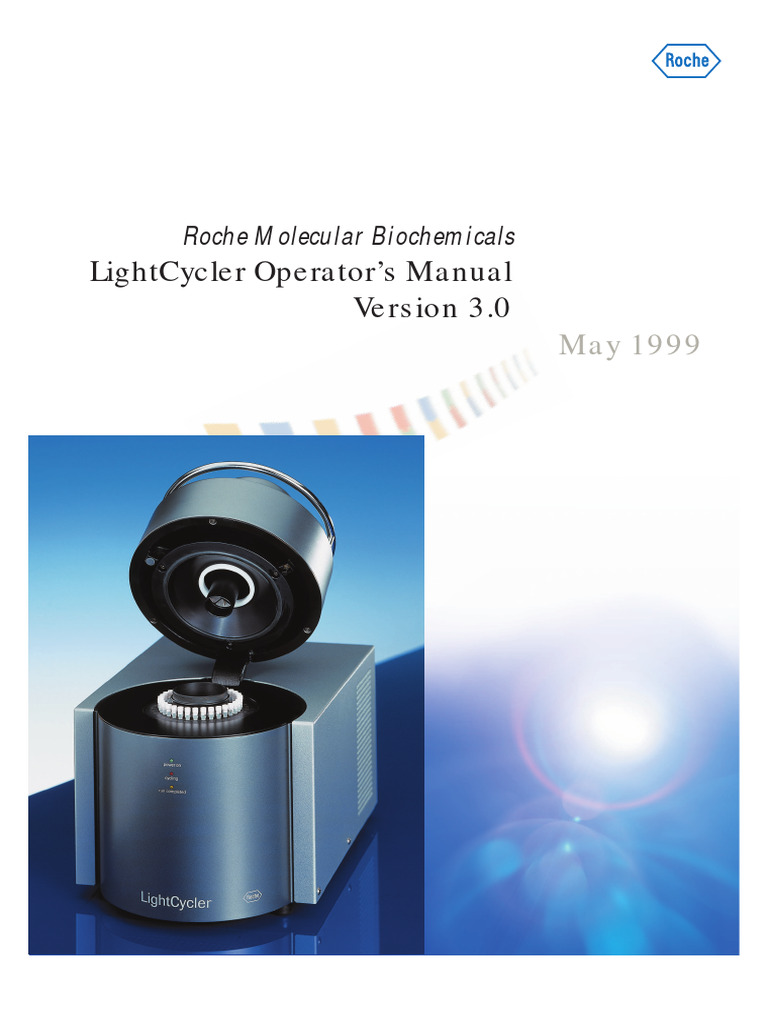 Roche LightCycler v.3.0 - User Manual | PDF | License | Polymerase Chain Reaction