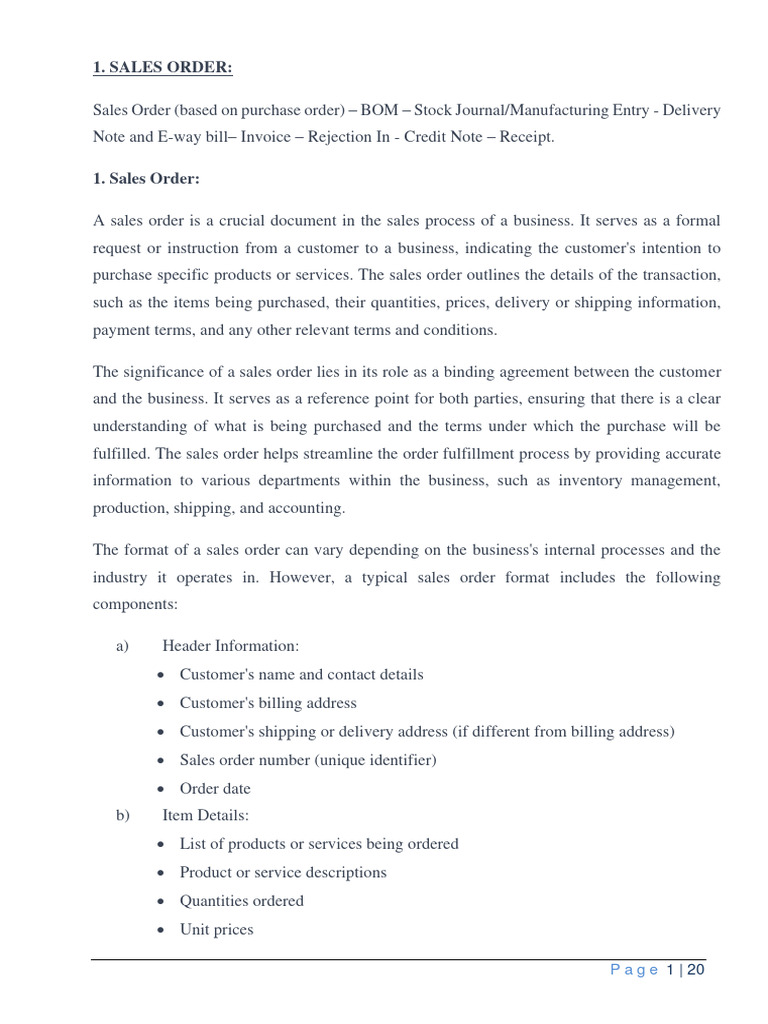 Unit 2 Sales Cycle Pdf Invoice Receipt