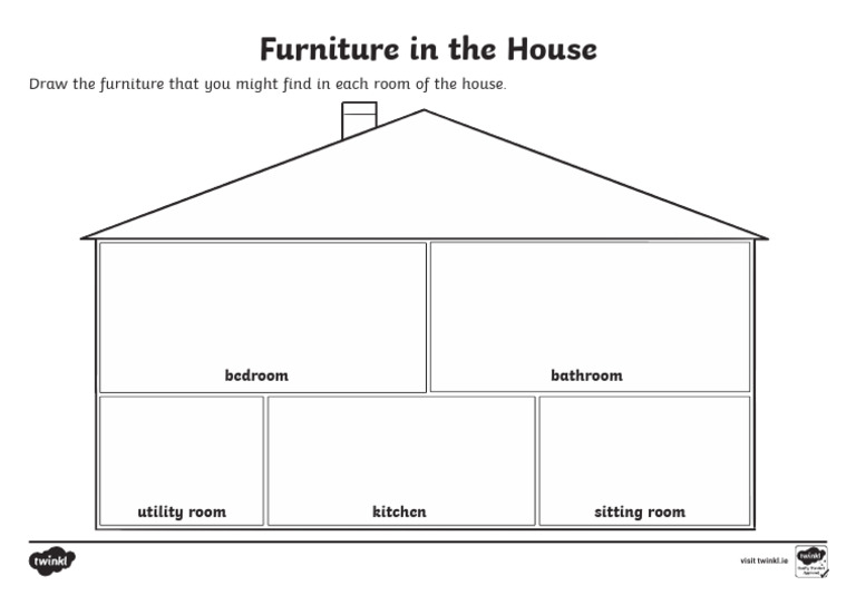 YL ESL Rooms in The House Drawing Activity | PDF