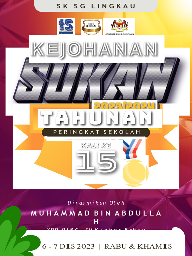 Buku Program Kejohanan Sukan Tahunan 2023 | PDF