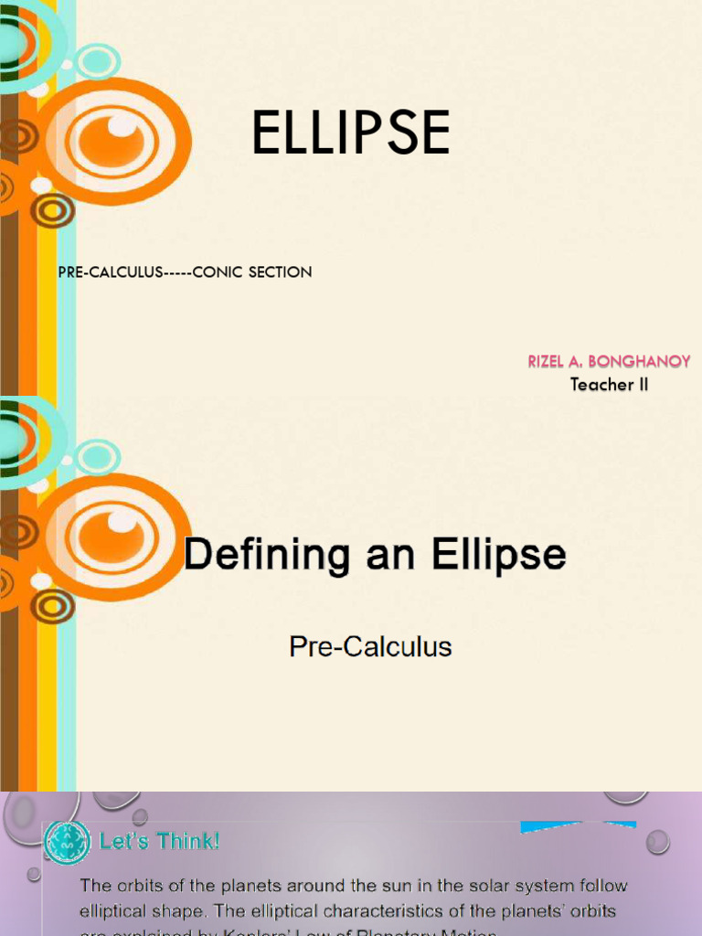 ELLIPSE | Download Free PDF | Ellipse | Euclid