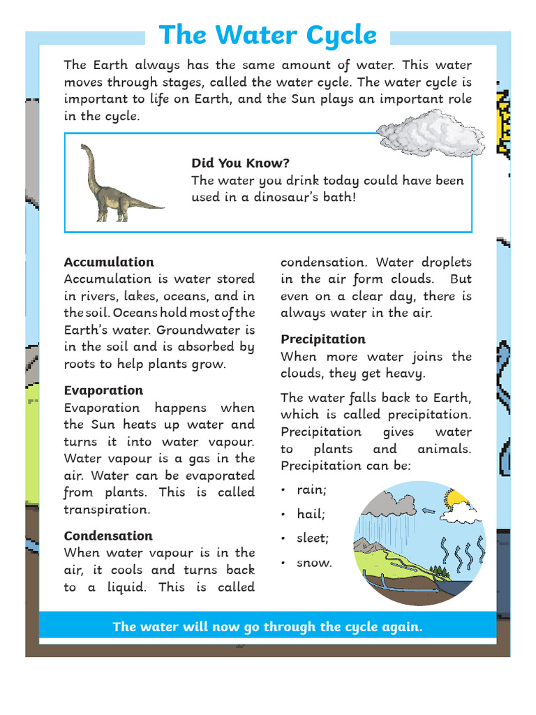 Water Cycle and States of Matter | PDF | Water Cycle | Water