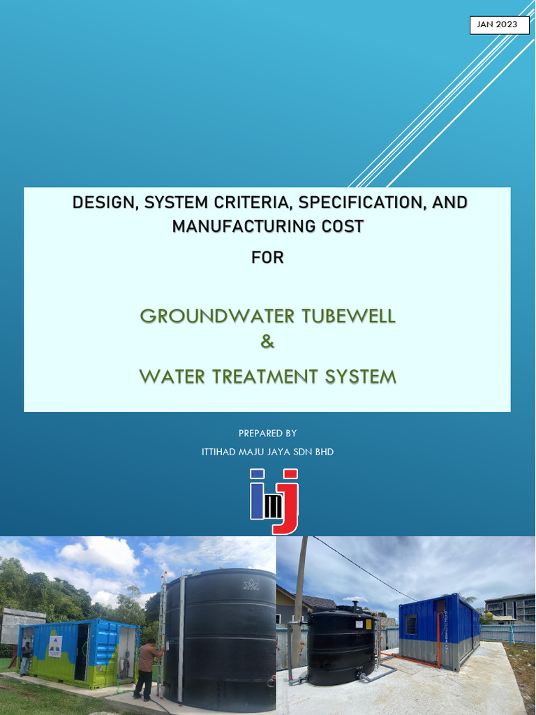 Tubewell and WTP Comparison and Costing | PDF | Membrane | Water ...