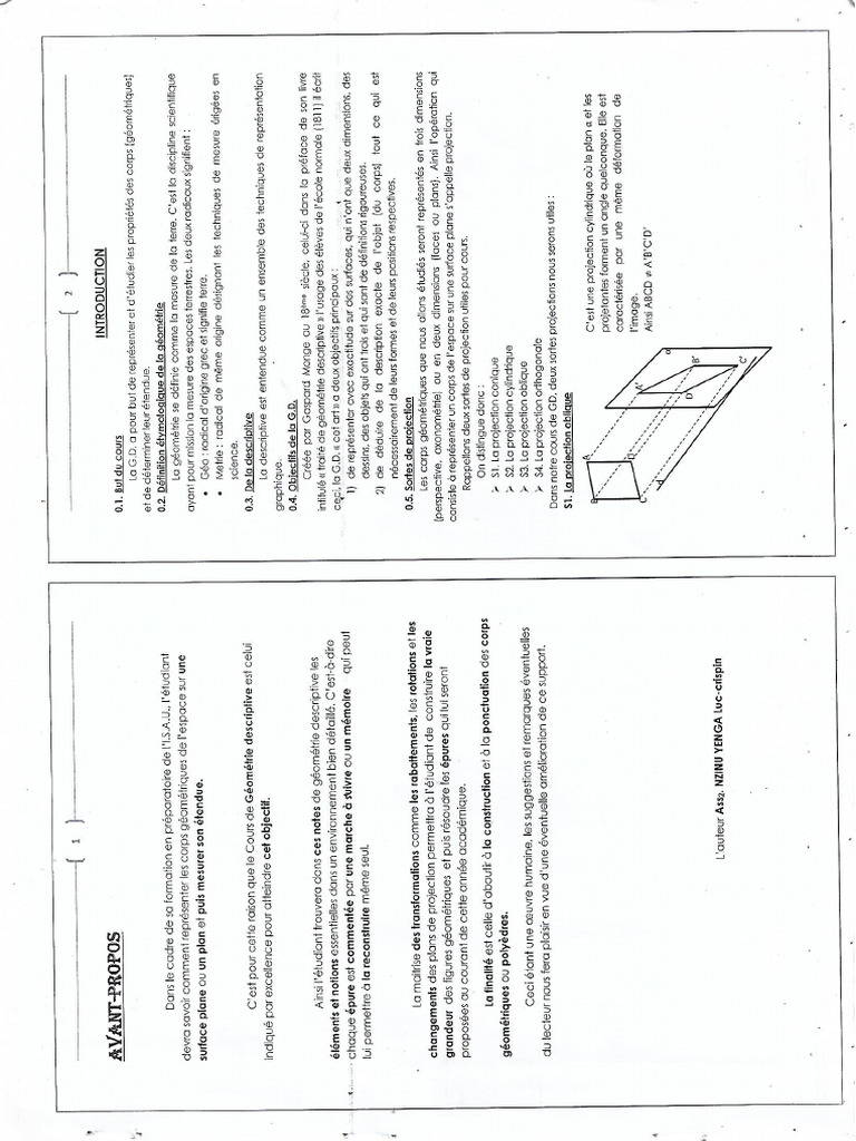 Géométrie Descriptive | PDF