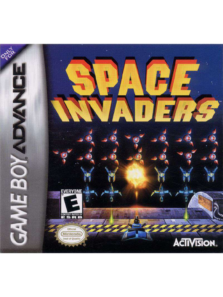 Space Invaders Game Boy Advance Front Cover | PDF