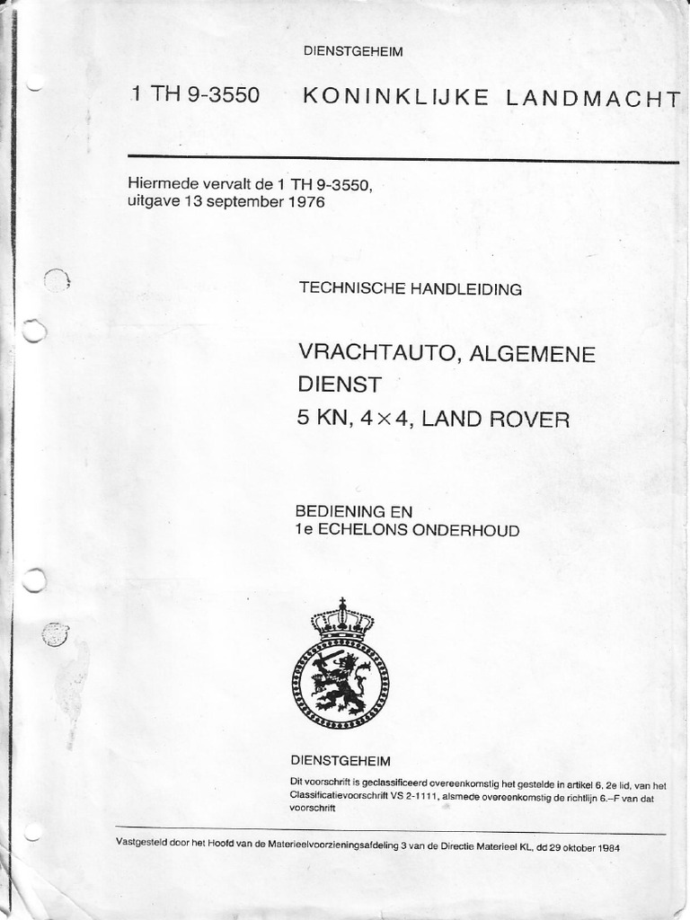 1e Echelon 1-TH9 3550 Deel 1 (1976) (88LW) | PDF