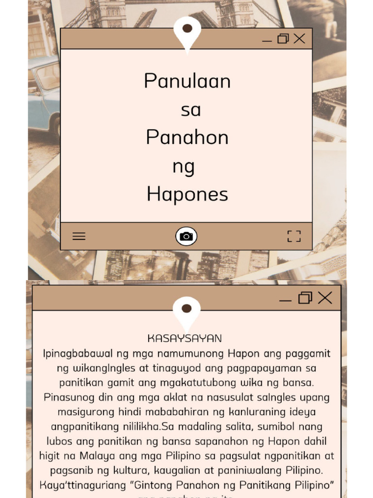 Panulaan Sa Panahon NG Hapones | PDF