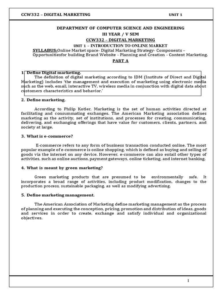 Ccw332 Digital Marketing | PDF | Digital Marketing | Marketing