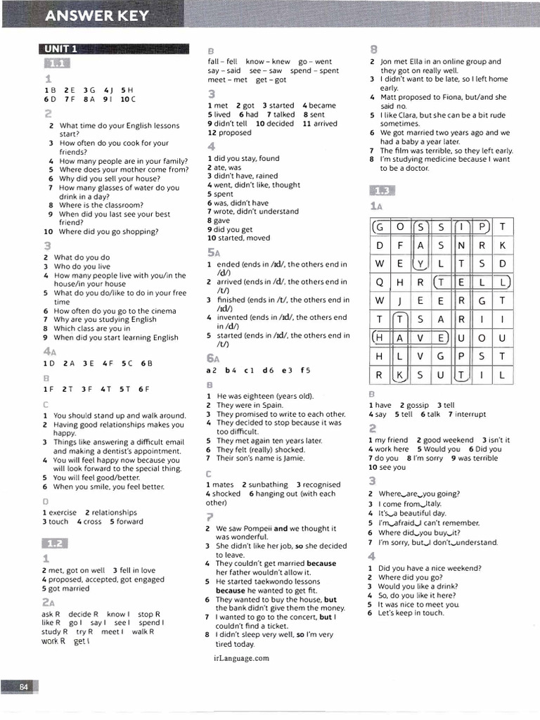 3 Pre Intermediate WB 84 95 | PDF