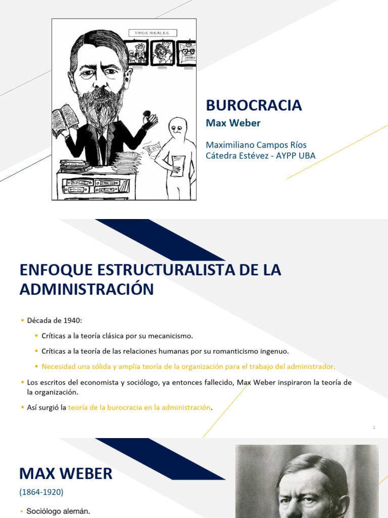 2.1 WEBER PPT | PDF | Burocracia | Carisma