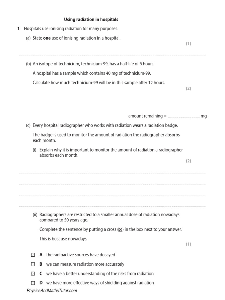 Radioactivity 1 QP | PDF | Ionizing Radiation | Nuclear Fusion Radioactivity 1 QP | PDF | Ionizing Radiation | Nuclear Fusion