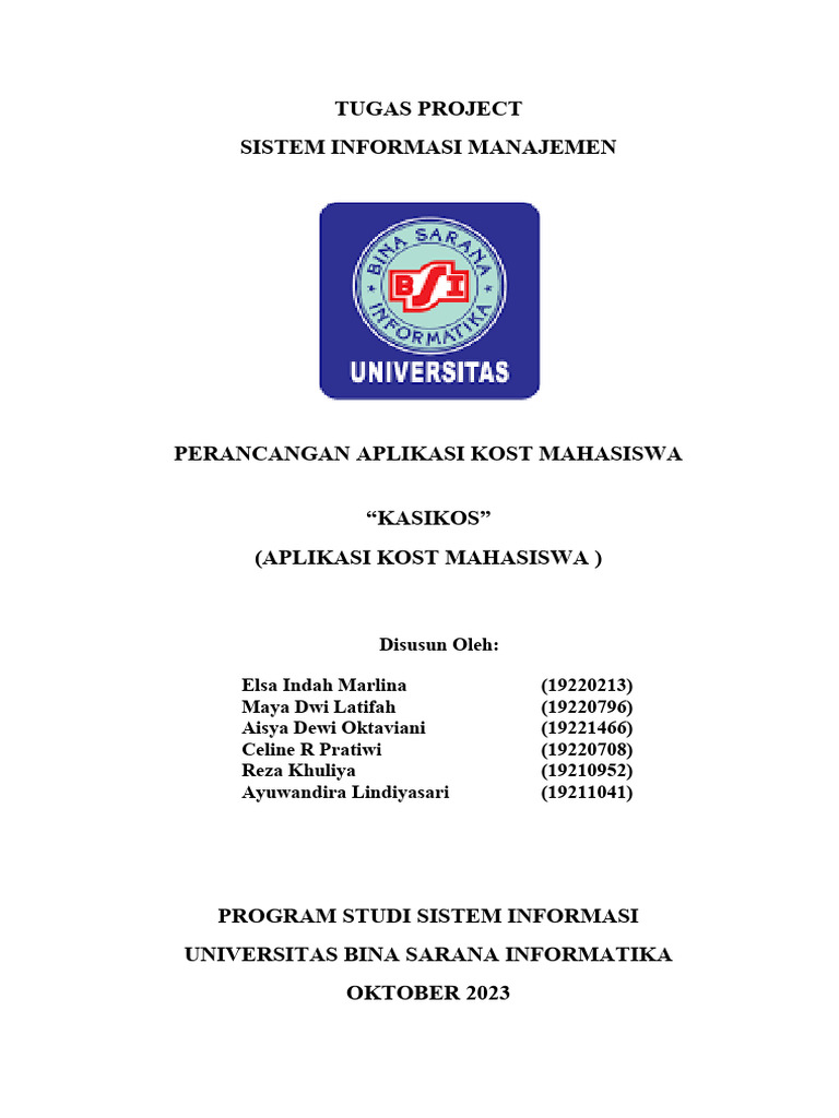 LAPORAN_TUGAS_PROJECT_SISTEM_INFORMASI_MANAJEMEN-1- | PDF