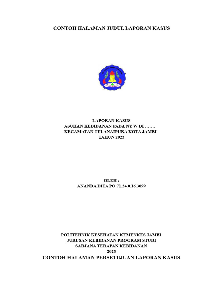 Contoh Laporan Kasus | PDF | Seni