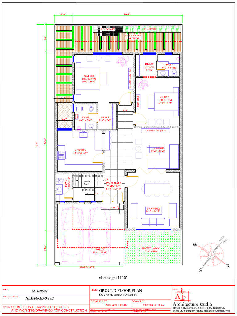 Submission Drawing For Fgehf and Working Drawings For Construction | PDF