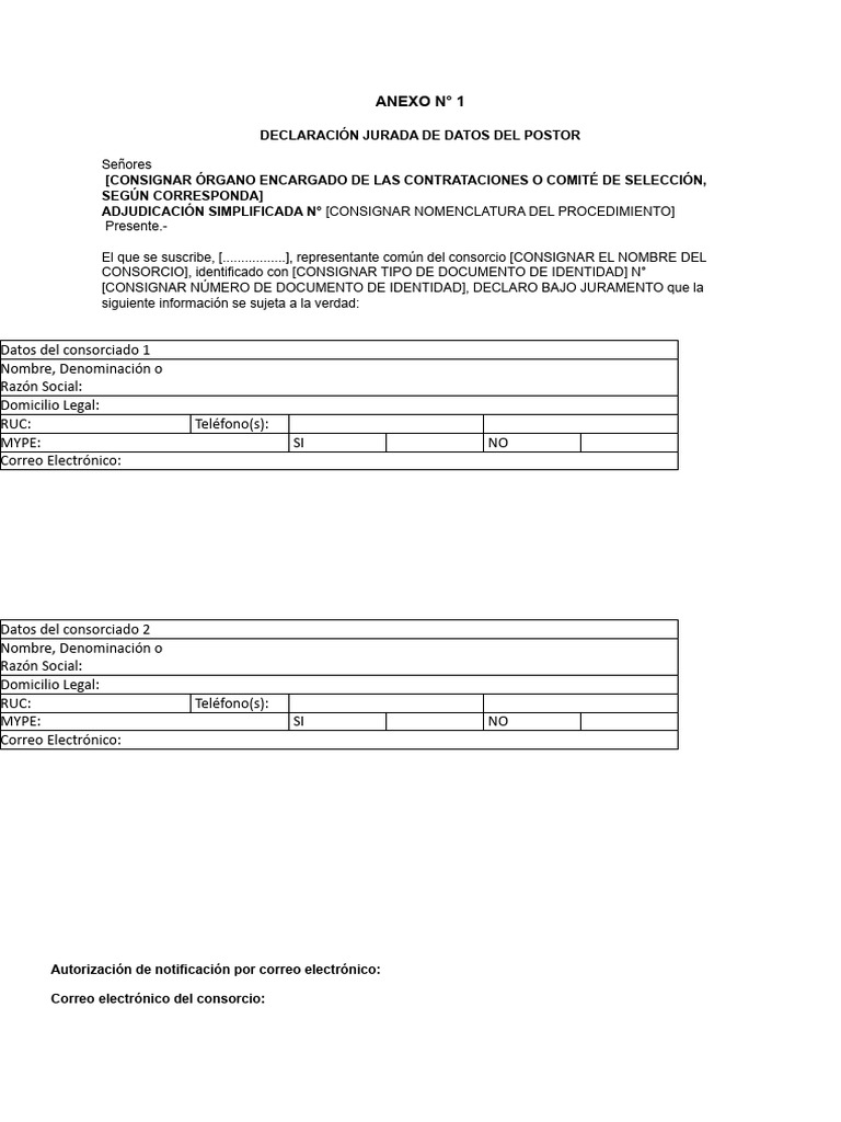 Anexos Propuestas 2023 | PDF