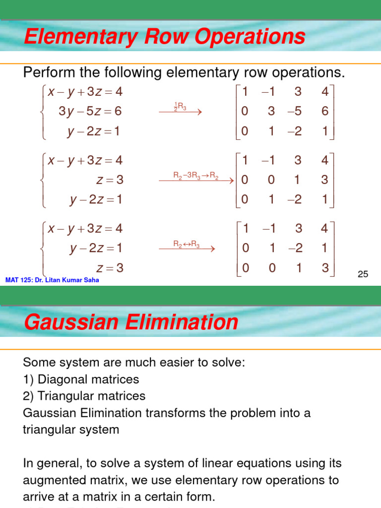 System of Linear Equations2 | PDF