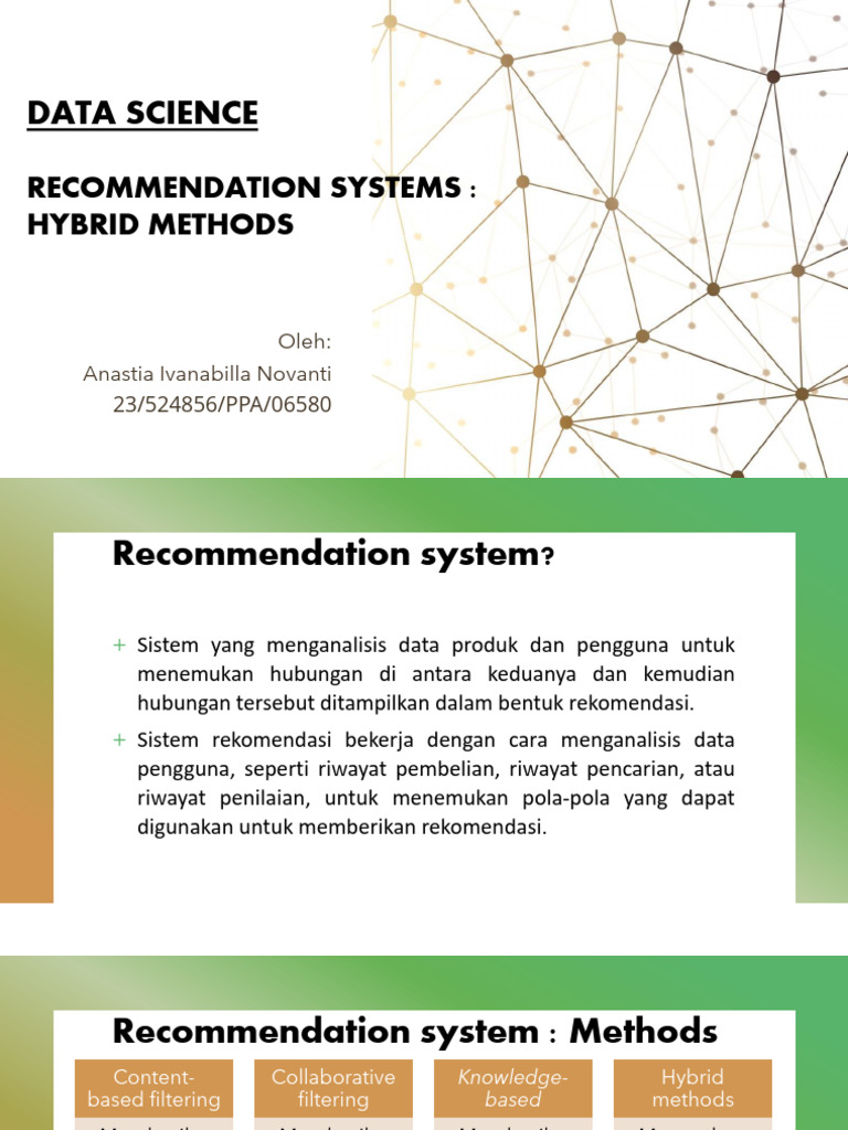 Anastia-Sistem Rekomendasi (Hybrid Methods) | PDF