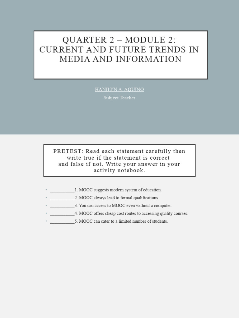Quarter 2 Module 2 | PDF