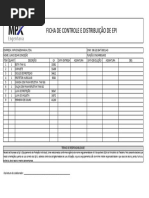 Ficha de Controle de EPI | PDF