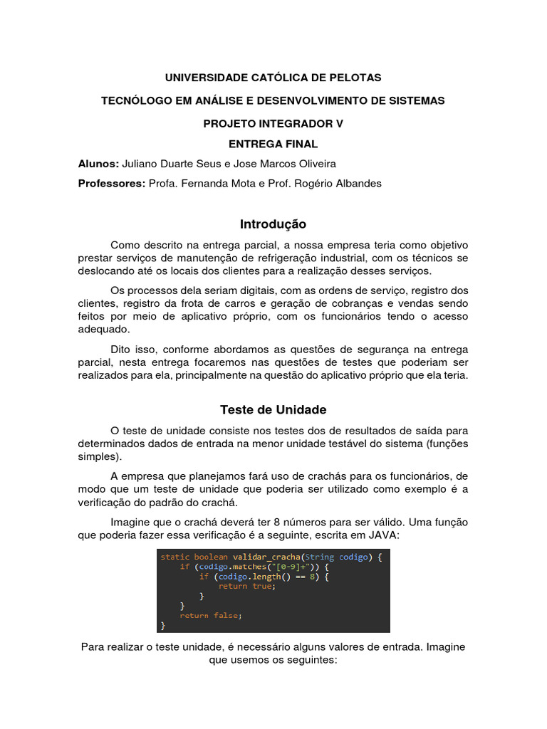 Entrega Final | PDF | Negócios | Computadores